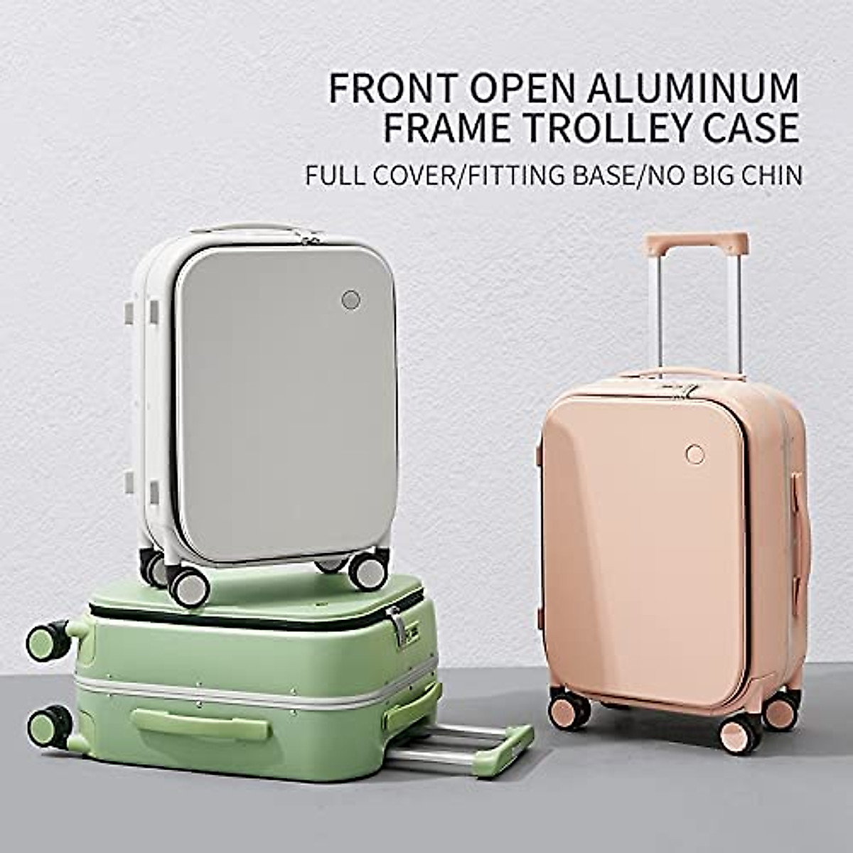 Mixi Durable 18-Inch Carry-On Luggage with Multi-Country TSA Approval and Convenient Features