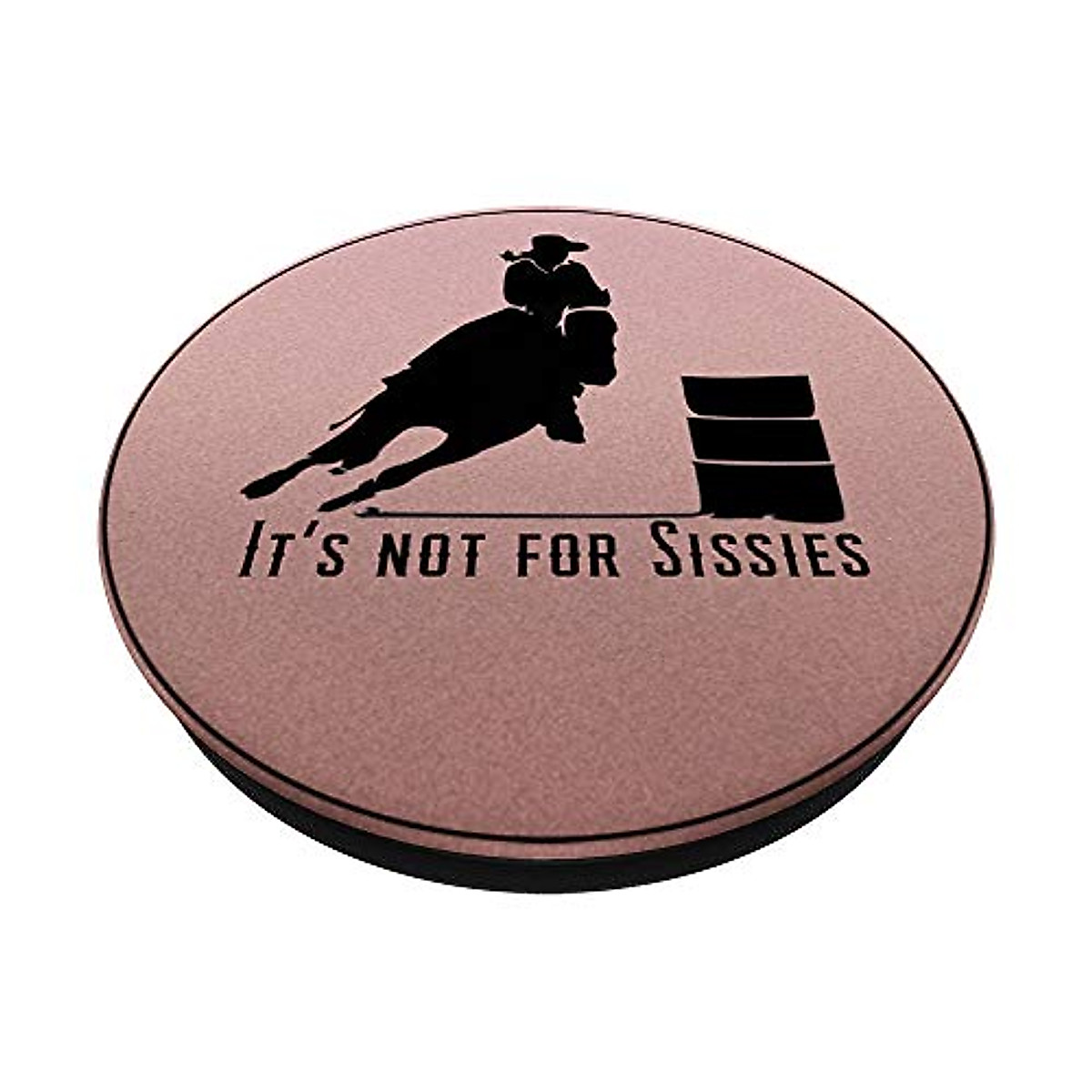 Barrel Racing Horse Stuff Design on Rose Pink Background PopSockets PopGrip: Swappable Grip for Phones & Tablets