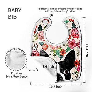 Premium Baby Bibs for Babies Boston Terrier Dog