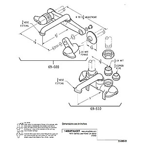 Pfister 69-020 Wallmount Laundry Faucet, Unpolished Chrome