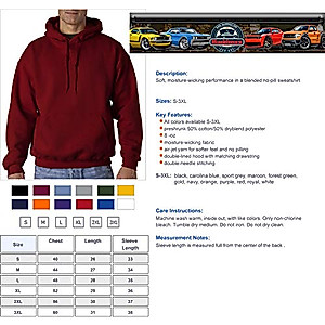Maddmax Car Art 1948-52 Ford F1 Pickup Truck Redline Design Hoodie Sweatshirt X-large black