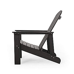 Christopher Knight Home Reginald Outdoor Adirondack Chairs (Set of 2), Black