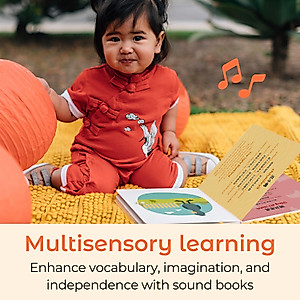 Chinese Nursery Rhymes Book | Mandarin Sound Book for Children with Pinyin and English Translation | Interactive and Educational Chinese Bilingual Toy for Baby, Toddler 1-3 and 2-4