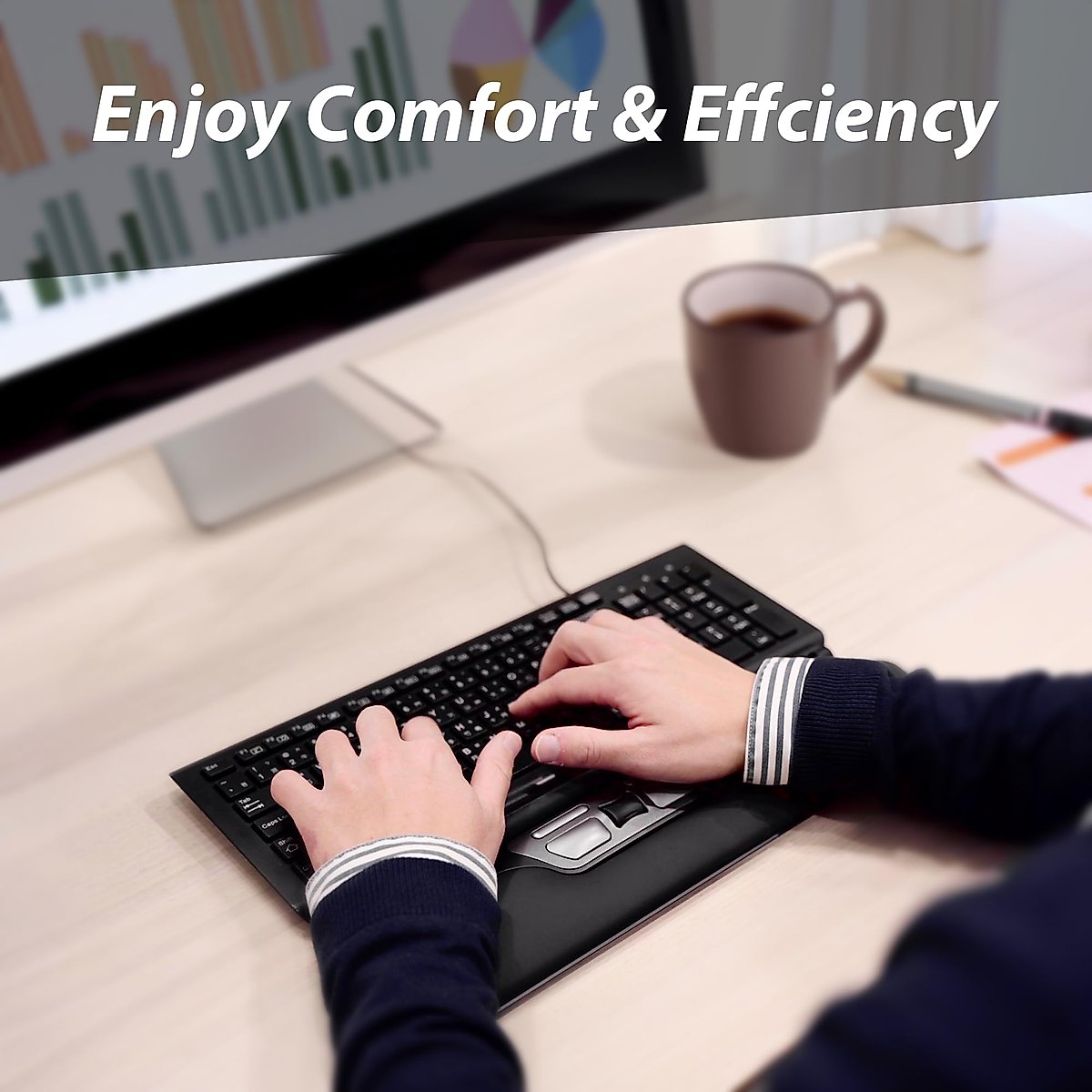Ergoslider Plus SE: Ergonomic Mouse with Roller-Bar for Precision Computer Cursor Control. USB Powered, 5 Button Central Pointing Device. Relieve Wrist & Shoulder Pain from Carpal Tunnel or Tendinitis