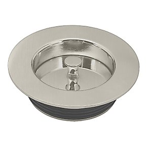 Westbrass D212-07 Universal Replacement Kitchen Sink Waste Disposal Trim Set, 1-Pack, Satin Nickel