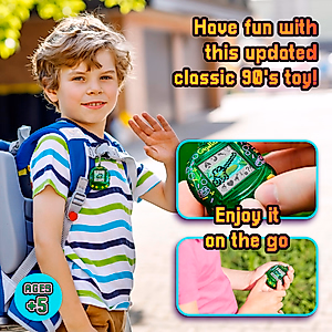 Giga Pet Virtual Pet for Kids Ages 5 and Up, 90s Throwback, Floppy Frog | 25th Anniversary Edition Upgraded Collector’s Edition | Kids Learn to Take Care of a Pet