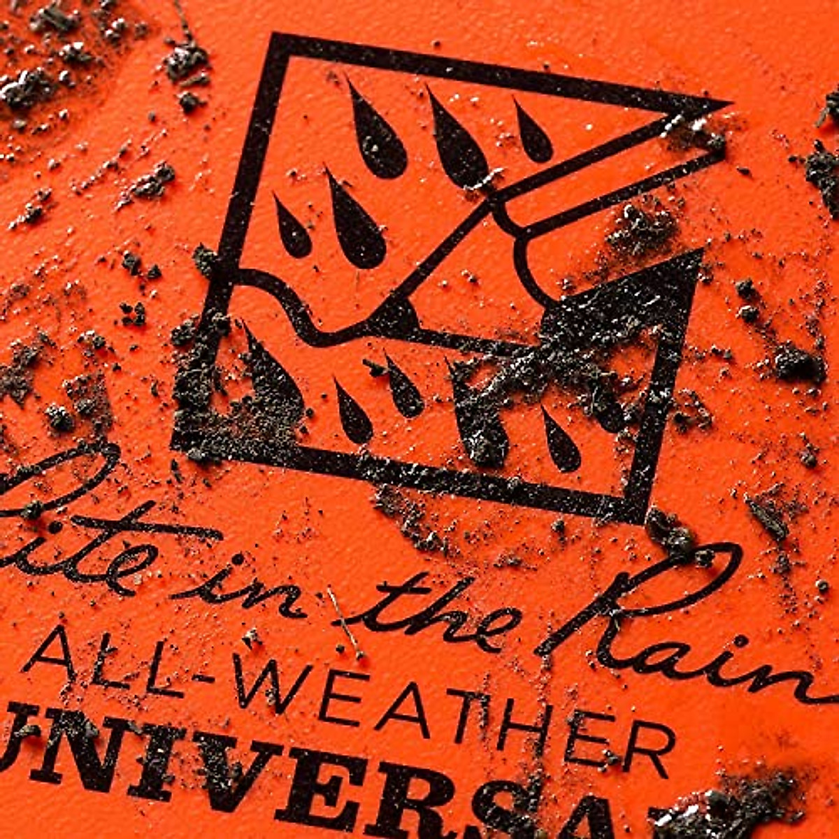 Rite in the Rain Weatherproof Side Spiral Notebook, 4.625" x 7", Orange Cover, Universal Pattern (No. OR73)