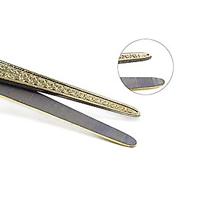 Honbay 5 Inch Gold Plated Stainless Steel Eiffel Tower Embroidery Scissors Sewing Scissors Craft Scissors for Art Work