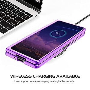 DOMAVER for Samsung Galaxy Z Fold 4 Case Glow in The Dark Stylish Nebula Luminous Slim Lightweight Protective Case for Samsung Z Fold4 5G- Shining Nebula