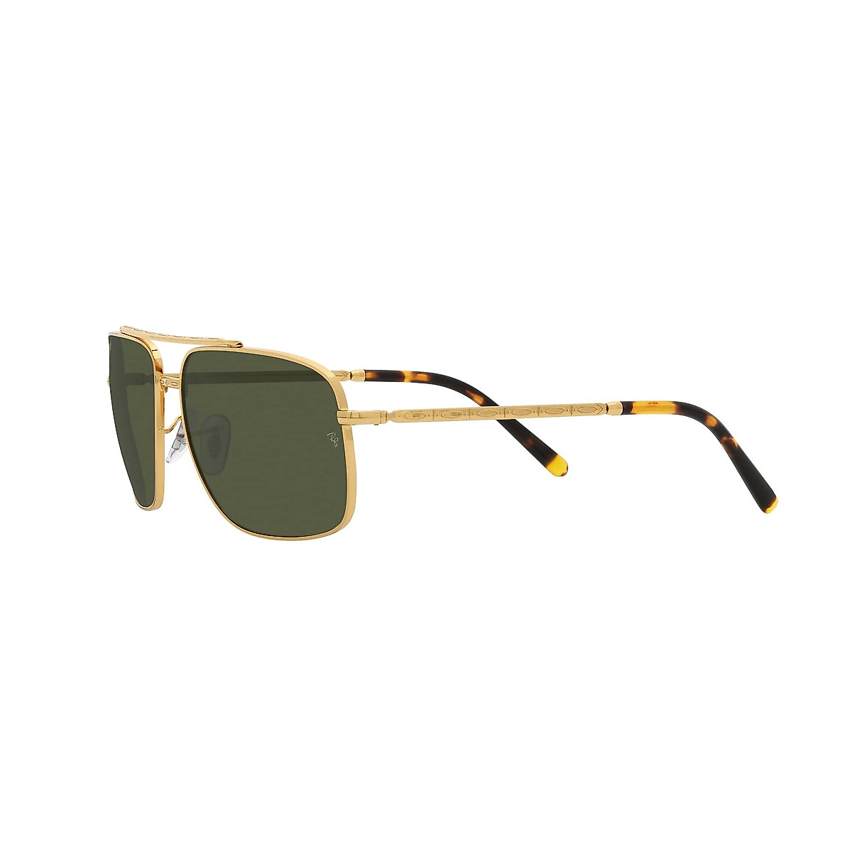 Ray-Ban RB3796 Square Sunglasses, Legend Gold/Green, 62 mm