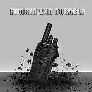 Retevis H-777 2 Way Radios, Walkie Talkies for Adults, Rechargeable Long Range Two Way Radio, Shock Resistant, Short Antenna for Business Education(10 Pack)