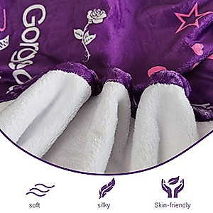 FTEFueie 40th Birthday Gifts for Women Blanket 50"x60", 40th Birthday Gifts Ideas, 1983 Birthday Gifts Throw Blanket Women, 40th Birthday Gifts for Sister Wife Mom, 40-Year-Old Birthday Gift Ideas