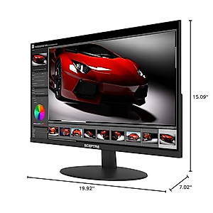 Sceptre E225W-19203R 22" Ultra Thin 75Hz 1080p LED Monitor 2X HDMI VGA Build-in Speakers & Logitech MK345 Wireless Combo â€“ Full-Sized Keyboard with Palm Rest and Comfortable Right-Handed Mouse