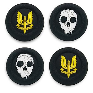 Playrealm Soft Rubber Silicone Printing Thumb Grip Cover x 4 for PS5, PS4, Xbox Series X/S, Xbox One, Switch PRO Controller (Duty Calls Pack)