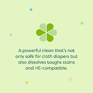 Babyganics 3X Baby Laundry Detergent, HE compatible, Stain-Fighting, Fragrance Free, 60 Fl Oz