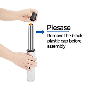 Yaheetech High-Back Office Desk Chair Executive Task Chair Management Chair PU Leather Chair Height Adjustable with Ergonomic Backrests for Conference and Home, White