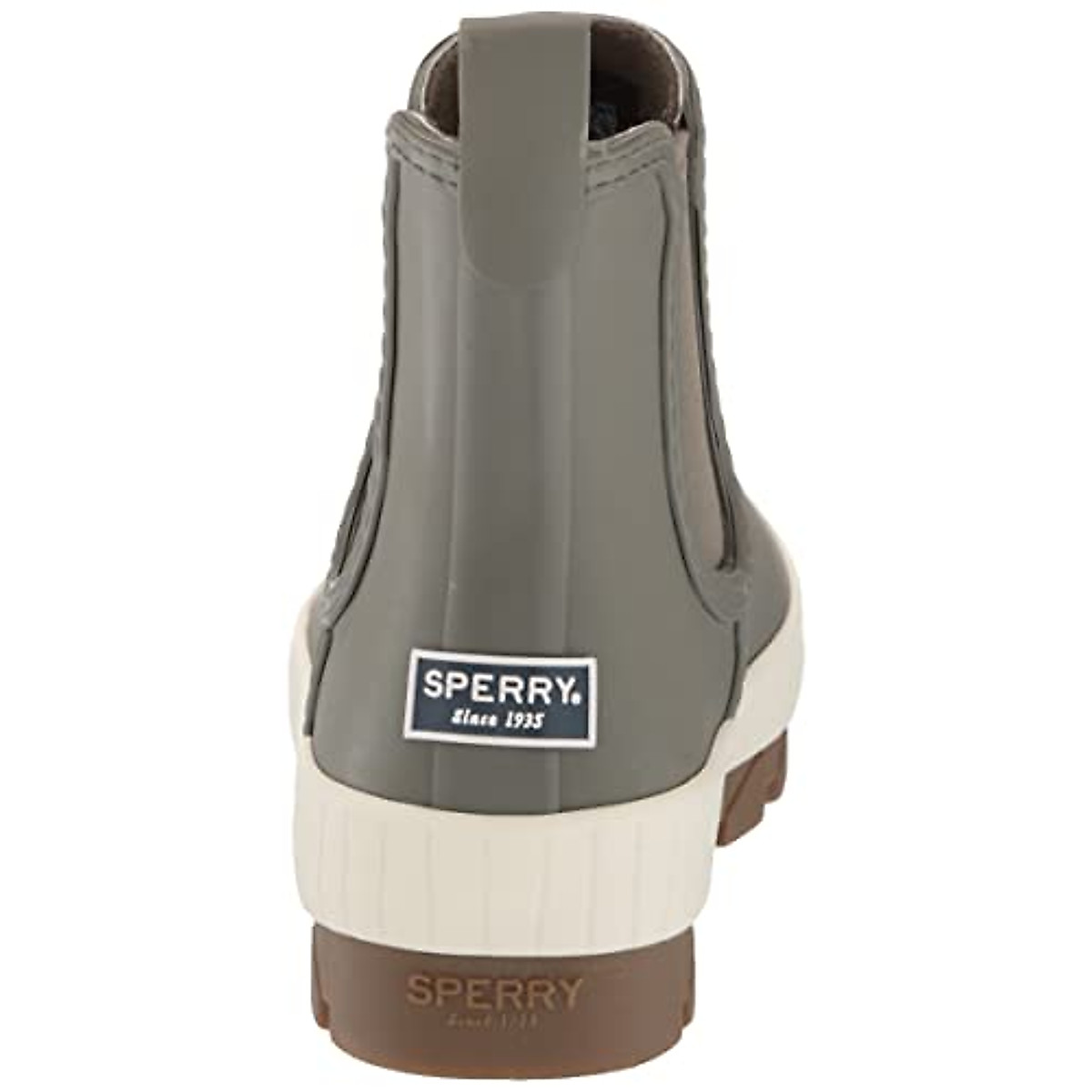 Sperry Women's Torrent Chelsea Rain Boot, Olive, 6.5 M