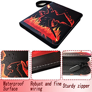 Card Binder for Trading Cards, 9-Pocket Trading Card Binder Fits 900 Cards with 50 Removable Sleeves