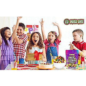 Bliss LIfe - Super Sour Freeze Dried Colorful Candy Freeze Dried Sour Candy 3 oz Package - Very Sour Freeze Dried Candy, Unique, Great for the Tiktok Trend Most Sour Candy in the World Challenge