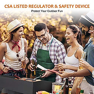 Camplux Outdoor Stove Double Burners Propane Stove 260,000 BTU/Hr Gas Cooker for Outdoor Cooking