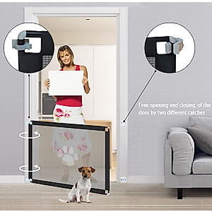 Dog gate,Stair gate,Isolation gate,pet gate Dog Fence Portable Puppy Isolation net Isolation gate,Multipurpose Stairs,Kitchen,edroom(31.5 * 39.4in)