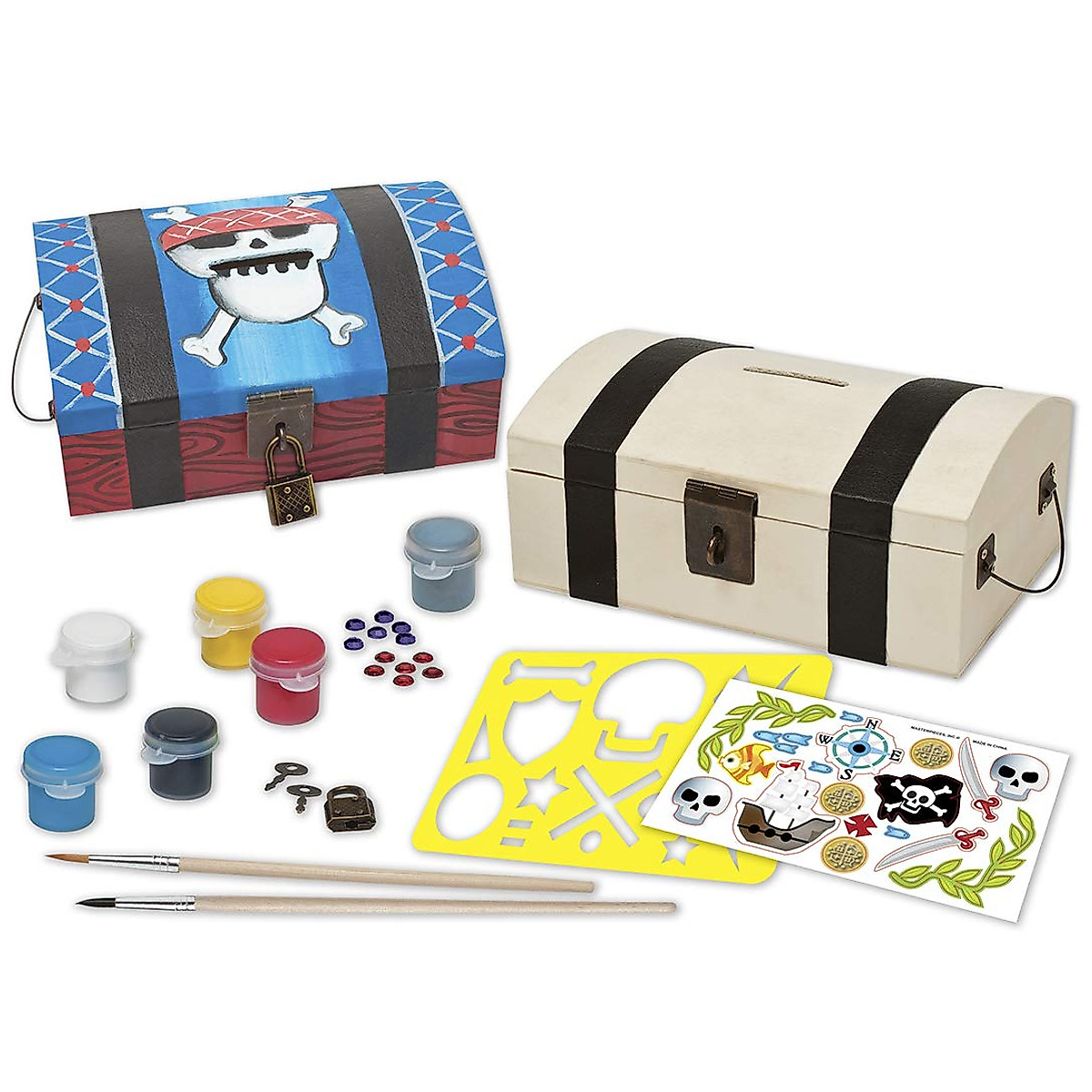 Works of Ahhh... Craft Set - Treasure Chest Classic Wood Paint Kit