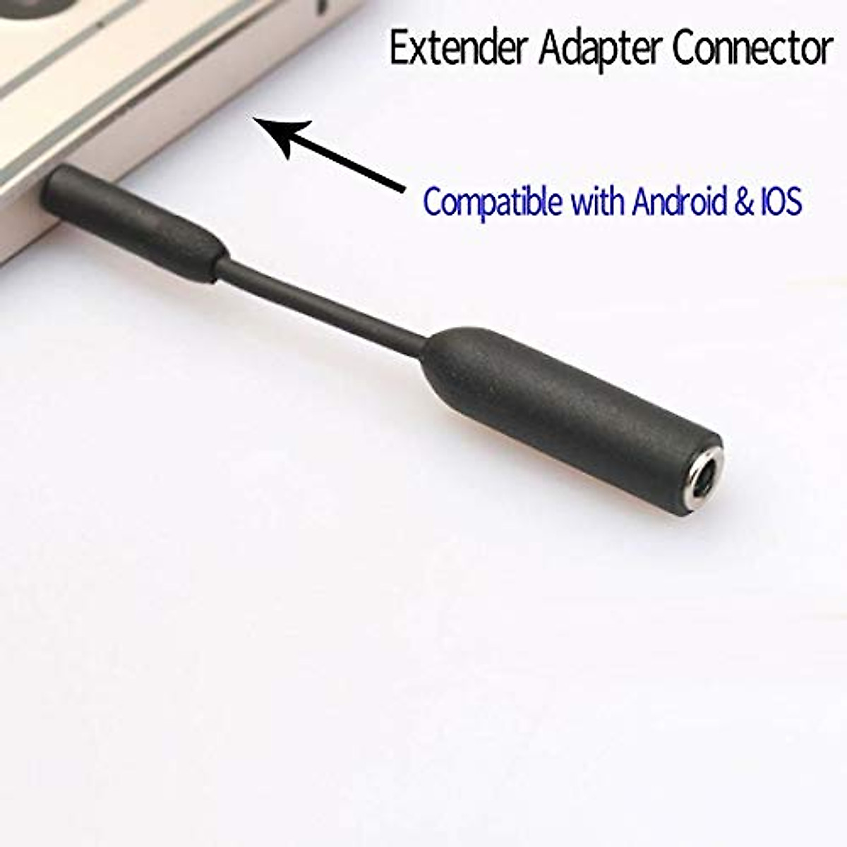 earlife 3.5mm Male to Female Audio Jack Short Extension Cable,[5 Pack 0.25ft] AUX Adapter Connector for Headset Headphone Earphones,Juice Pack,Battery Charger Case,Power Case,Smartphones,Tablets