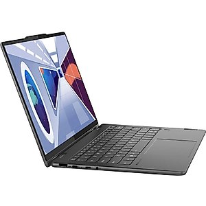 Lenovo Yoga 7i 2-in-1 14" 2.2K Touch Laptop, 360° flip-and-fold Design, Intel Core i5-1335U, 8GB RAM 512GB SSD, Intel Iris Xe Graphics, Backlit KB, Win11, Storm Grey, NoCo Bundle