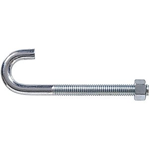 Hillman 1/4-20 x 2-5/16 in. Zinc Plated J-Bolts w/Hex Nut