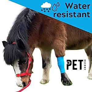 Bandage Set Vet Wrap Tape Light Blue, Bandages for Dogs Paws, Multifunctional & Self Adhesive