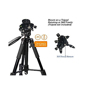 Mountlaser 360-Degree Rotating Base Laser Level Adapter, for Line Laser Level Tripod Connector, with Standard 5/8" Threaded Mount Laser Base