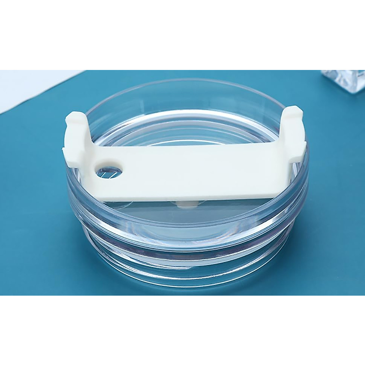 Tumbler Lids 40 OZ Replacement Compatible for Stanley Adventure Quencher Travel Tumbler Cup Lid Plastic Rotation and Cover Set for Quencher H2.0 FlowState 64 oz Lid