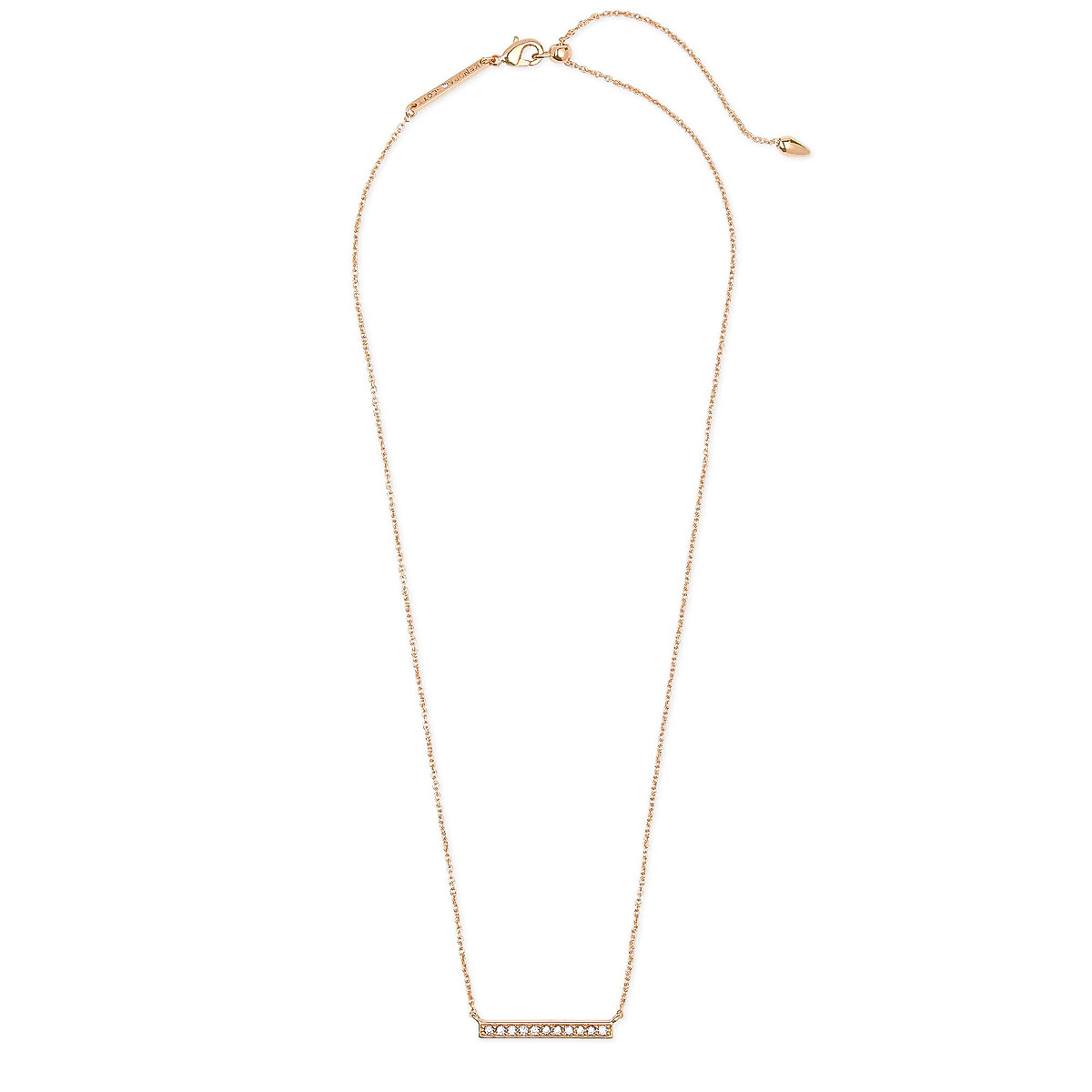 Kendra Scott Addison Pendant Necklace for Women, Fashion Jewelry, 14k Rose Gold-Plated