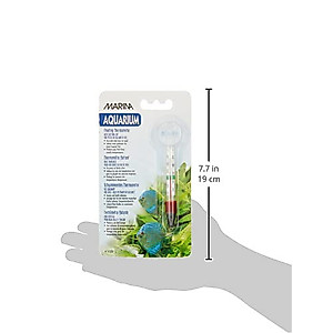 Marina Floating Thermometer for Betta Fish Tank with Suction Cup, Aquarium Thermometer, 11201A1