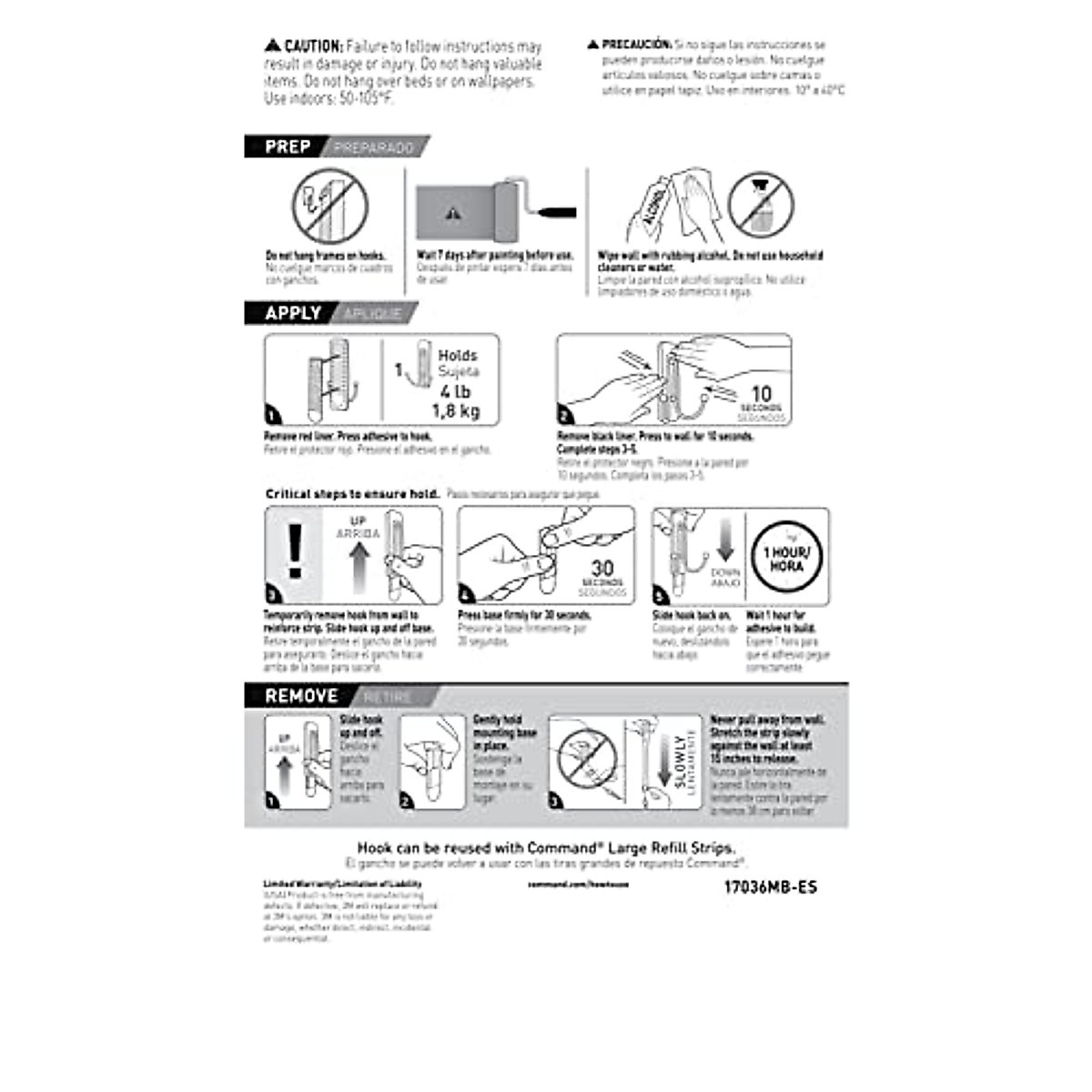 Command Large, Damage Free Hanging Wall Hooks with Adhesive Strips, No Tools Double Wall Hooks for Hanging Decorations in Living Spaces, 2 Black Plastic Hooks and 2 Command Strips