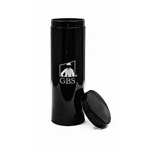 G.B.S Shaving Brush Canister, Travel Case Tube for all kind of brushes, Shave Brush Holder, Black
