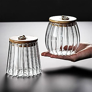 SLDMJFSZ Glass Food Storage Jars,with Cork Lid,Triangle 650ml/Cylinder 800ml Glass Storage Containers for Kitchen Tea Coffee Sugar,Cylinder 800ml