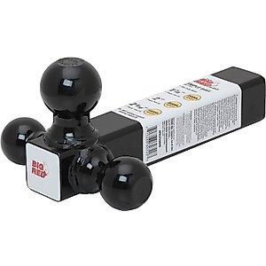 BIG RED ATRLY2005R Torin Trailer Hitch with Triple Ball Mount, Sizes 1-7/8", 2" and 2-5/16"