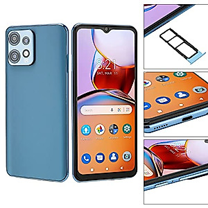 5G WiFi Smartphone, 8GB RAM 128GB ROM X40 Pro Mobile Phone Face Recognition 4500mAh for Daily Life Use (US Plug)