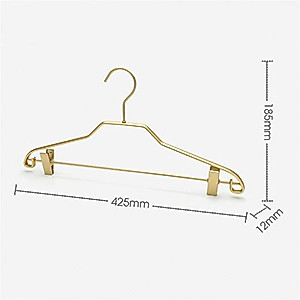 EYHLKM 5pcs Trouser Hangers Clothes Hanger Matte Aluminum Alloy Traceless Dress Pants Towel Hanger Wardrobe ( Color : D )
