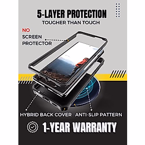 ArmadilloTek Vanguard Case Compatible with Samsung Galaxy S20 (6.2 inches) Military Grade Full-Body Rugged with Built-in Kickstand [Screenless Version] - Black