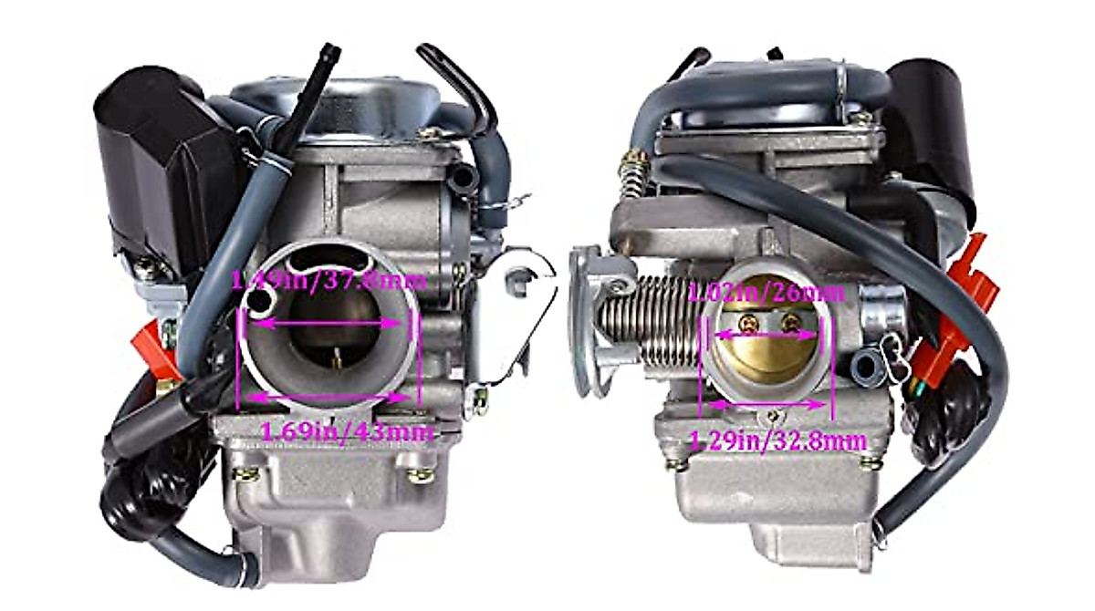 150cc Carburetor with Intake & Filter for GY6 ATV Scooter Go Kart