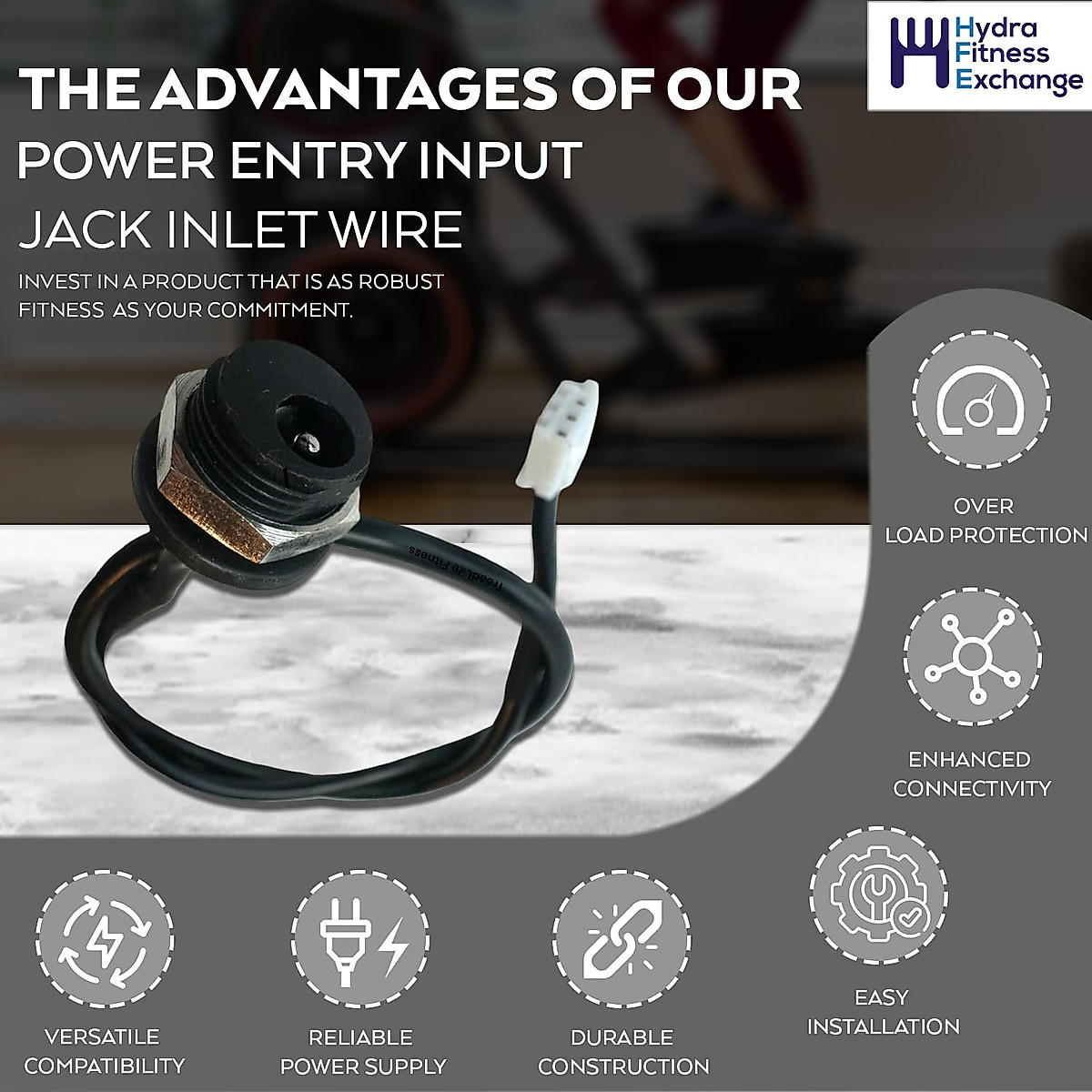 Power Entry Input Jack Inlet Wire 8003600 Works W M6 M7 M8M5 M3 Elliptical