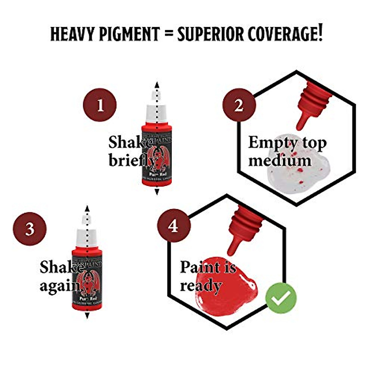 Grinning Gargoyle Fantasy Paint Set - The Army Painter Paints for Roleplaying Tabletop Figure - 20x Acrylic Paints and a Paint Brush - Unique Warpaints for Miniature Model Hobby Painting (Starter)