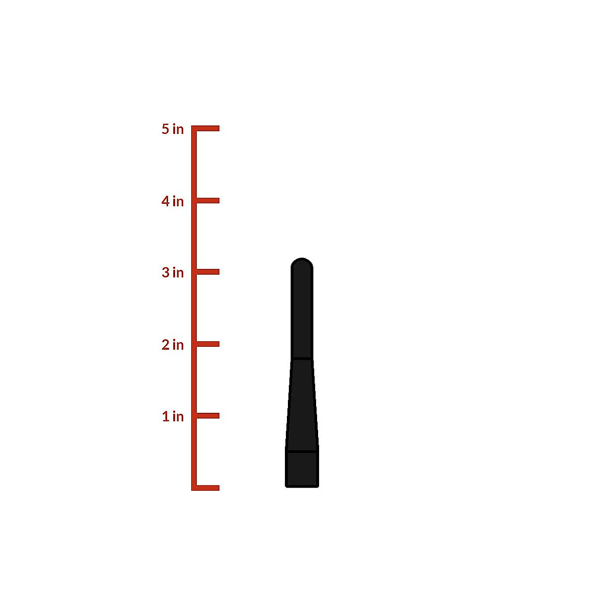 CravenSpeed Stubby Antenna Compatible with Ford F-350 2011-2022 | 3.2 Inches | Short Antenna Replacement | Made in The USA