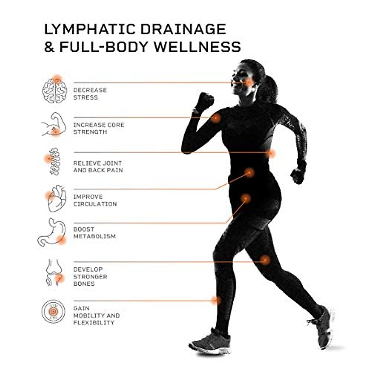 LifePro Vibration Plate Exercise Machine - Whole Body Workout Vibration Fitness Platform w/ Loop Bands - Home Training Equipment for Weight Loss & Toning (Black) (Renewed)