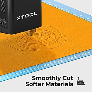 xTool M1 10w Compact 3-in-1 Laser Engraver & Cutting Machine with Rotary & Material Box, Higher Accuracy & Smarter 16MP Auto-Focus, Create Christmas DIY Wood/Metal/Paper/Acrylic/Iron-on/Vinyl