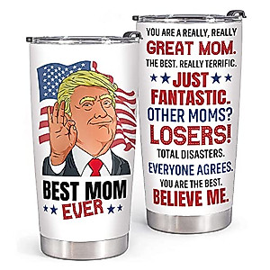 Gifts for Mom from Daughter, Son, Kids - Mom Gifts from Daughter, Son for Christmas, Mothers Day - Birthday Gifts for Mom, Mom Birthday Gifts - Funny Presents for Mom, Best Mom Ever Gifts Tumbler 20Oz