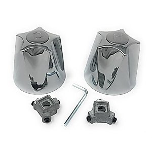 MI MADOL Imports, LLC MADOL Universal Handles with 2" Large Cavity [2233] Shower Replacement Handle Kit Easy Installation/Manerales para Regaderas Universales Caben en Todo tipo de Grifos
