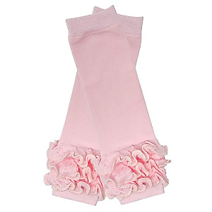 Bowbear 5 Pair Cheerful Ruffles Baby Leg Warmers, Pink, Purple, Black, White, Gray